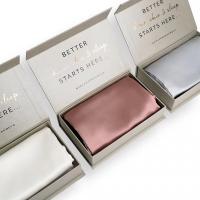 China Luxury Magnetic Silk Corrugated Paper Rigid Boxes Women's Luxury Underwear & Swim Set Bra Paper Gift Box for Socks Packaging for sale