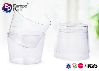 China Disposable Small Dessert Cups Plastic 6Oz Salad Bowl Tableware PS Material for sale