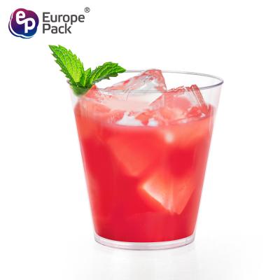 China Plastic dinnerware food grade PS clear 5oz airline cup for beverage for sale