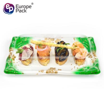 China EPK new arrival food grade square disposable sushi lunch boxes for sale