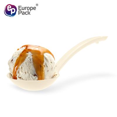 China Takeaway supplies disposable PP long handle bulk plastic spoons for sale