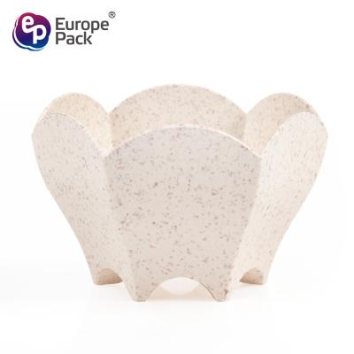 China Europe-Pack new products flower shape biodegradable plastic fancy dessert cup for sale