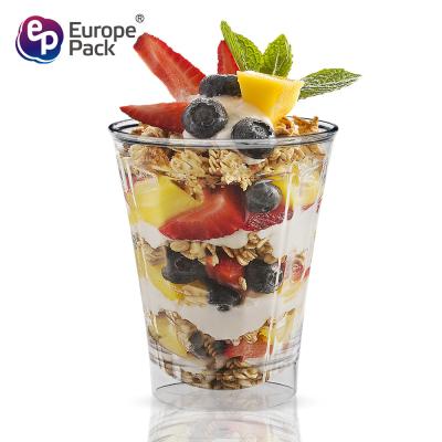 China Tableware drinkware 300ml clear plastic tea cups wholesale for cold beverage for sale