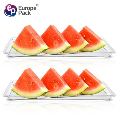 China Factory direct reusable tableware square disposable  party plates fruit serving tray for sale