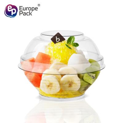 China Eco-friendly food grade 90ml disposable plastic sugar bowl with lid for sale