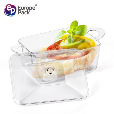 China Wholesale quality disposable dessert tableware 70ml small food container with lid for sale