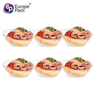 China Best price 3 compartment tray disposable plate tray dessert decorator snack for sale