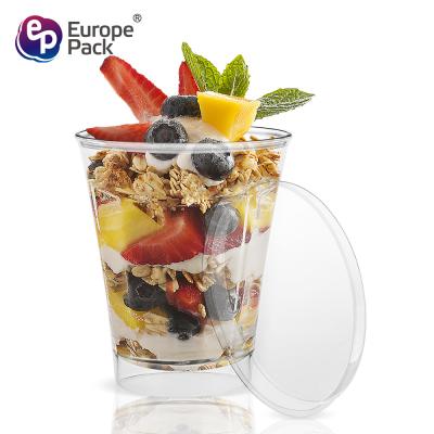 China Party supplies new products clear 300ml plastic cup disposable cup with lid for sale