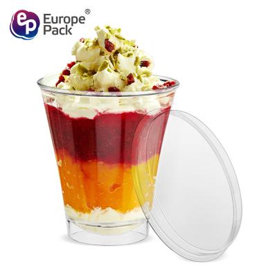 China Eco friendly BPA free 5oz transparent disposable party plastic cup with lid for sale