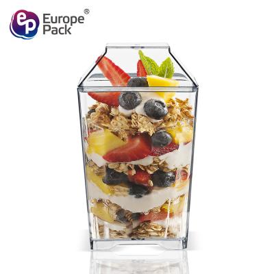 China Europe pack bpa free food plastic Eco-Friendly disposable cake containers for sale