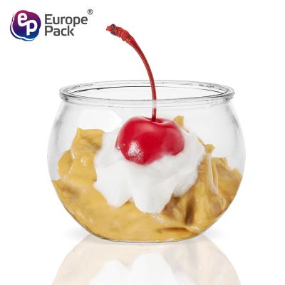 China EPK disposable dessert bowl round food plastic jelly container with cheap price for sale