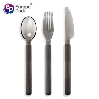 China Eco-Friendly Dessert Plastic Knife Fork Spoon Ps Plastic Disposable Cutlery for sale