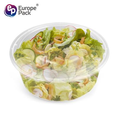 China 3000ML  Packaging round disposable soup salad food container plastic microwave safe PP bowl/box with lid for sale