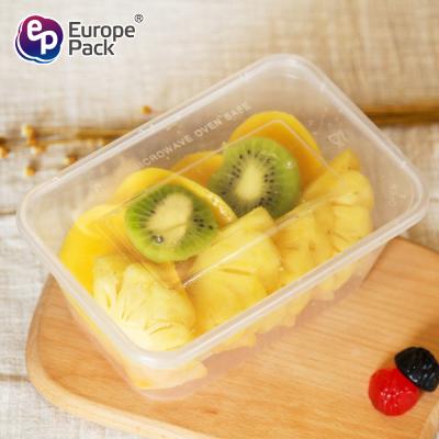 China Household plastic food storage container take away pp lunch box 1000ml for sale