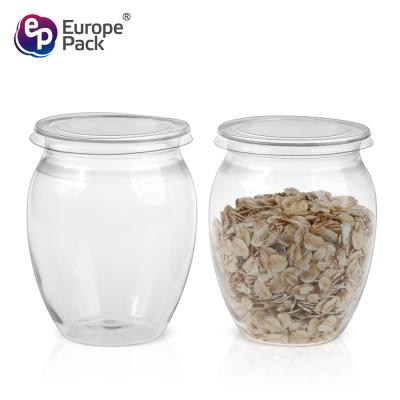 China Eco-friendly PET  round ice cream cups plastic dessert cups with lids Ice cream cups for sale