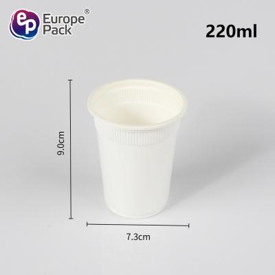 China Microwave Disposable Plastic Party Cups Biodegradable Coffee Cup Cornstarch for sale