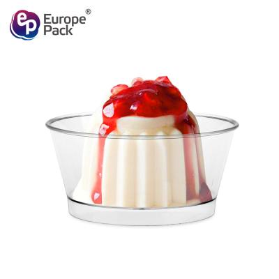 China 150ml clear plastic yogurt cups ice cream smoothie sundae cups for sale