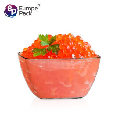 China Wholesale Square Plastic Dessert Pudding Cup Disposable Clear Plastic Mini Dessert Cups for sale