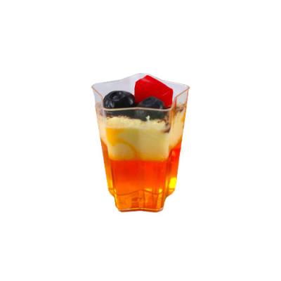 China Star Shape Mini Plastic Dessert Tiramisu Mousse Mold Cup for sale