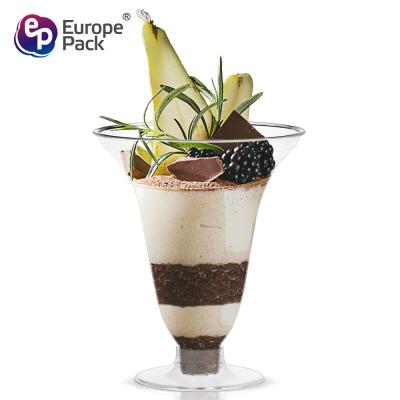 China BPA Free disposable clear fancy plastic wine cup for sale