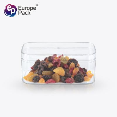 China Clear PS hard plastic fruit pudding cup Tiramisu dessert container for dessert shop for sale