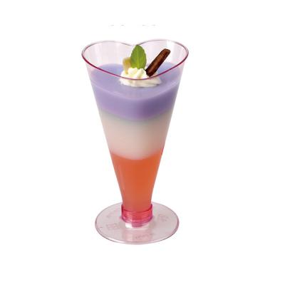China Party catering supplies PS transparent plastic cold drinking wine dessert cup ,disposable plastic champagne flutes for sale