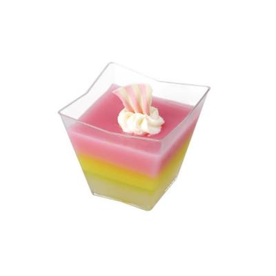 China Japan parfaits smoothies mini custom disposable plastic dessert cups for sale