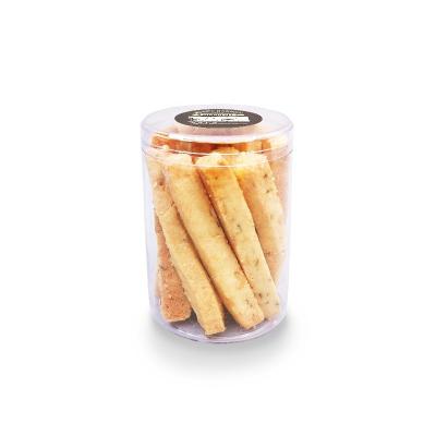 China Factory direct price PS transparent plastic biscuit box, round pastry packing boxes with lid for sale