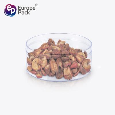 China Wholesale plastic food storage clear round PS nut pastry box for baked goods packaging with lid for sale