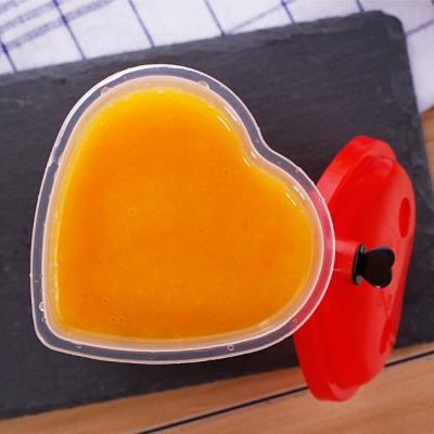 China Wholesale Heart shape 500ml PP transparent disposable milk tea boba tea plastic cup with lid for sale