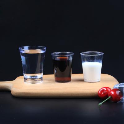 China Smart design transparent party round wholesale clear drinking cheap mini plastic disposable cups for sale