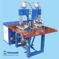 China Dual Head Leather Logo Embossing Machine foot Pedal High Frequency for sale