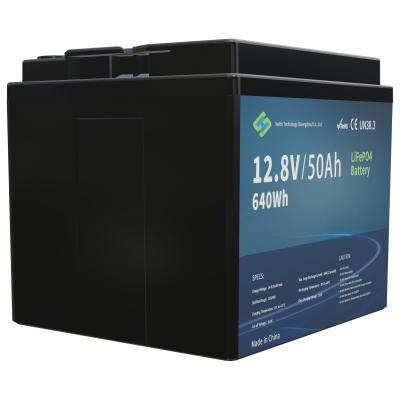 China Hertz 1250 LiFePO4 Solar Battery 12.8V 50Ah 640Wh Deep Cycle IP65 For Series / Parallel Connection for sale