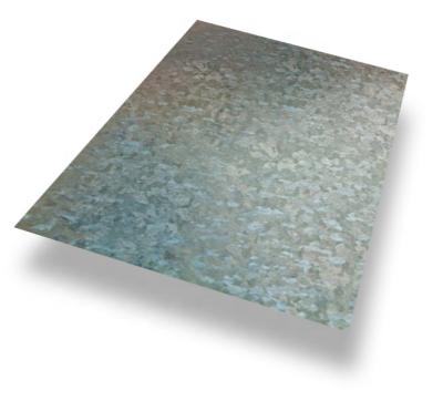 China Cold Rolled Plain Galvanized Steel Sheet Plate 0.3 Mm Color Coated 600mm for sale