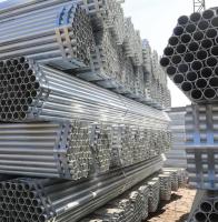 China Zinc Coated Pre-Galvanized Round Steel Pipe ASTM A0252 Cold Drawn Welded Galvanized Steel Tube For Construction for sale