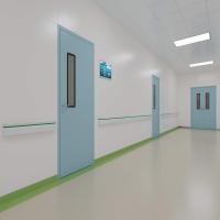 China Steel Airtight Swing Door for Cleanrooms - 800-1000mm Width, 2100-2200mm Height with 5mm Tempered Glass for sale