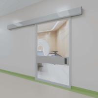 China Hygienic Automatic Sliding Glass Door with 8mm Tempered Glass and 100kg Capacity for Hospitals and Cleanrooms for sale