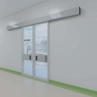 China Automatic Sliding Glass Door for Clean Rooms & Hospitals - 8mm Tempered Glass, 220kg Capacity, GMP-Compliant for sale