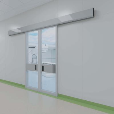 China Automatic Sliding Glass Door for Clean Rooms & Hospitals - 8mm Tempered Glass, 220kg Capacity, GMP-Compliant for sale
