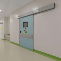 China GMP Compliant Automatic Sliding Radiation Protection Door with 1-5mm Lead Shielding for X-Ray Rooms 900-1100mm Width for sale