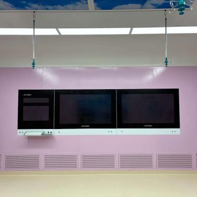 China Square Return Air Grille 24x24 Inches Aluminum Surface Mount with Fixed 45° Blades for sale