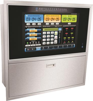 China Recessed Medical Touch Control Panel Stainless Steel 523-763mm Width with Integrated Lighting for Cleanrooms for sale