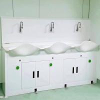 China Antibacterial Artificial Stone Medical Scrub Sink with Touchless Faucet - 800mm to 1950mm Sizes for Hospital Hygiene for sale