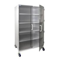 China Lockable Stainless Steel Medical Cabinets with Dual Interlock Doors - 900×1700mm & 150kg Shelf Capacity for Operating Rooms for sale