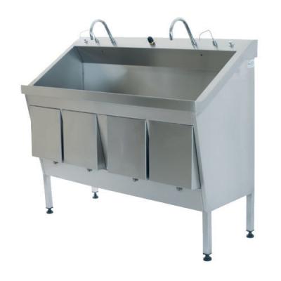 China 24 Inch Stainless Steel Medical Scrub Sink with Backsplash - NSF Certified Wall-Mounted Surgical Station for sale