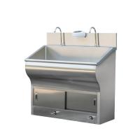 China Wall Mounted Sterilization Sink Cleanroom SS Scrub Sink NSF Certified 800-2400mm Length Options for sale