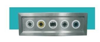 China Wall Mounted Medical Gas Terminal Unit with 0-15 L/min Flow Rate and 0-250 Bar Pressure Gauge for Hospital Applications for sale