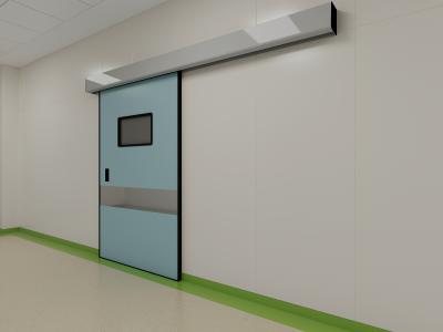 China Motorized X-Ray Room Lead Lined Sliding Door with Safety Sensors | 150-250KG Weight | 350×600mm Window for sale
