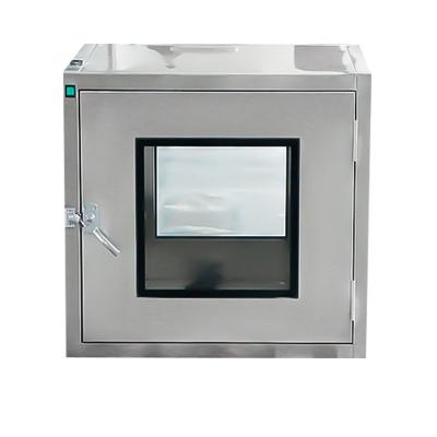China HEPA Filtered Stainless Steel Air Shower Pass-Through Window with 20-25 m/s Wind Speed for ISO Class 5-8 Cleanrooms for sale