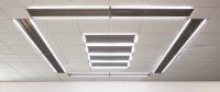 China Laminar Flow Ceiling Panel with LED Light 220V 0.45 M/S Air Velocity for ISO Class 5 Cleanrooms for sale